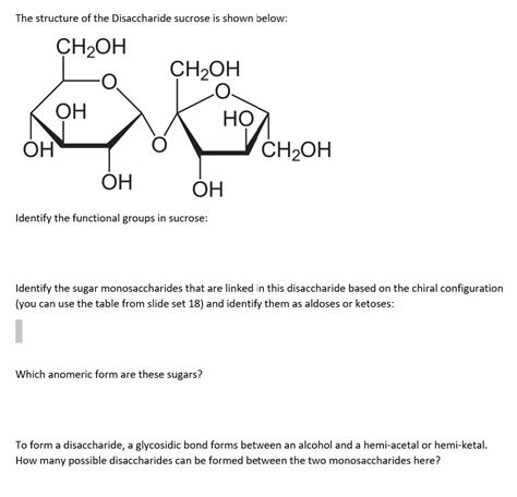 Sucrose Functional Groups At Sienna Schaw Blog