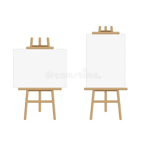 Wooden Easel Template Stock Vector Illustration Of Design 141749353