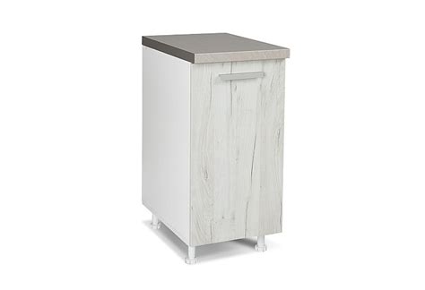 Кухненски шкаф долен с една врата In D40 K снежен дъб • Модулна кухня In снежен дъб • Мебели Монема