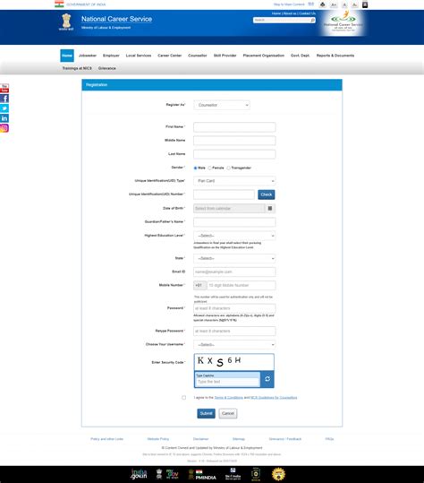 National Career Service Portal Login Registration