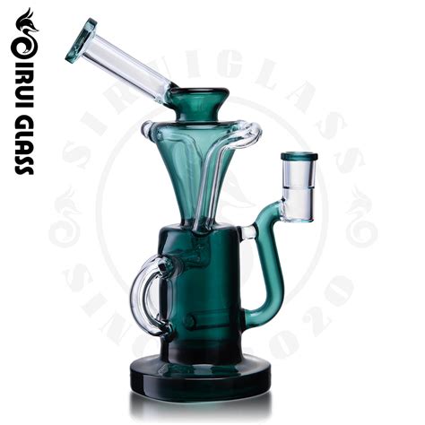Sirui Glass Smoking Water Pipe Recycler Glass Smoking Pipe Dab Rig