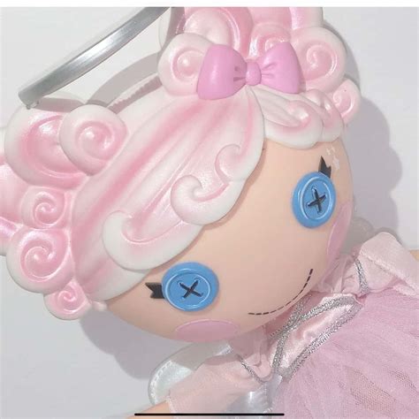 Lalaloopsy Angel Doll Pink 12 Inch Halo Bow Full Size Tutu Blue Eyes