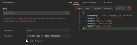 Java Spring Security Basic Always Showing Unauthorized Stack