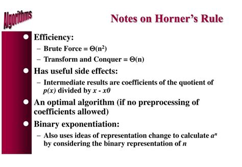 ppt theory of algorithms transform and conquer powerpoint