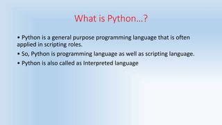 Python Presntation Pptx