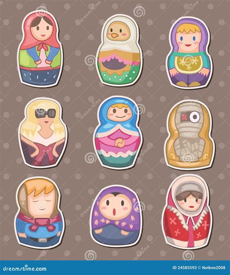 Cartoon Russian Stickers | CartoonDealer.com #24585593