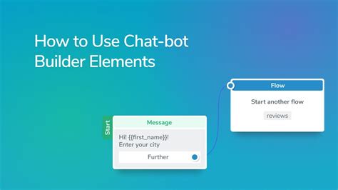how to use chatbot builder elements sendpulse