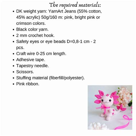 Crochet Pattern Axolotl