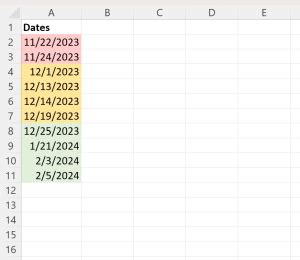 How To Change Cell Color Based On Date In Excel Statology