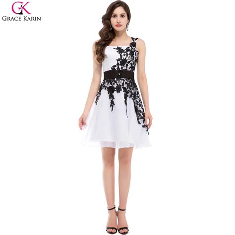 Big Discount Grace Karin Short Cocktail Dresses 2017 New Sexy Black