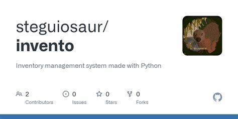 Github Steguiosaurinvento Inventory Management System Made In Python