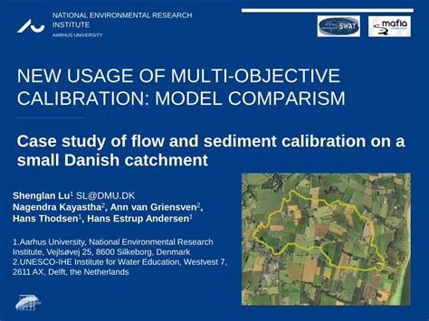 pdf new usage of multi objective calibration model comparism