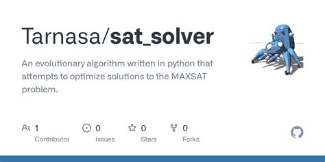 Github Tarnasasatsolver An Evolutionary Algorithm Written In