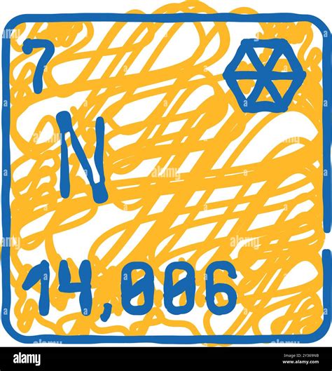 Nitrogen Chemical Element Icon Doodle Illustration Stock Vector Image And Art Alamy