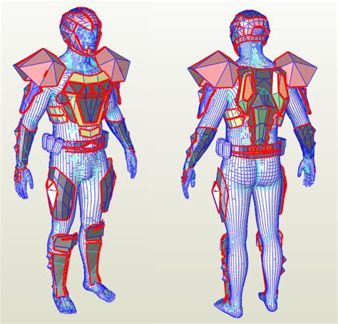 Destinyhunter Body Armor EVA Foam Pepakura Templates Etsy