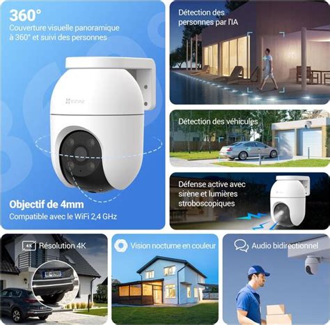 Test De La Caméra Ezviz C8c 4k Surveillance à 360° Efficace