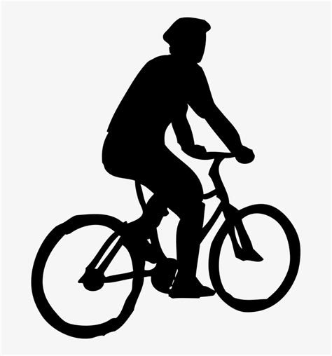 Bicycle Track Free Riding Bicycle Png Person On Bike Silhouette Png