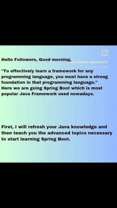 I Will Teach You Spring Boot From Basic To Advance Spring Springboot Javatechie