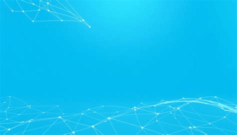 Abstract Network Connection With Blue Background Premium Ai Generated