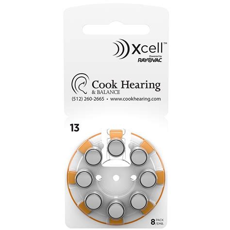 Hearing Aid Batteries Size 13 Pack Of 60 Cook Hearing Best