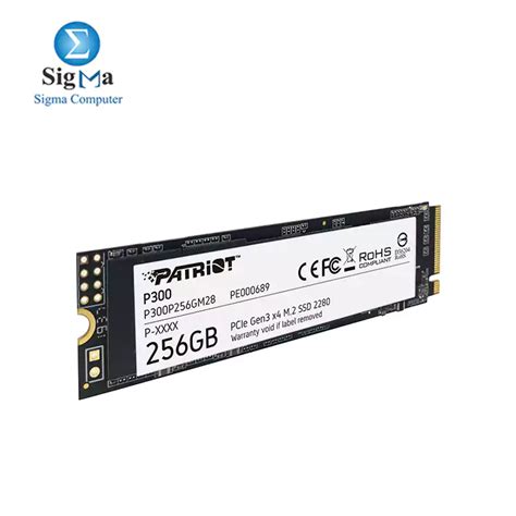 Patriot P300 M 2 2280 256GB PCIe Gen3 X4 NVMe 1 3 Internal Solid State