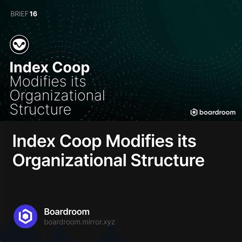 index coop modifies its organizational structure collection opensea