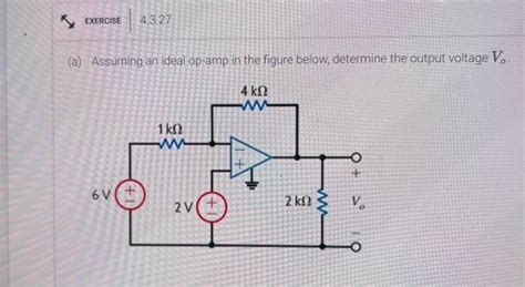 Solved A Assuming An Ideal Op In The Figure Below Chegg