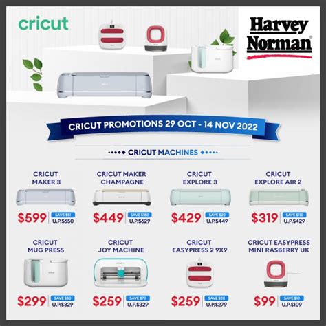 Harvey Norman Cricut Promotion 29 Oct 2022 14 Nov 2022