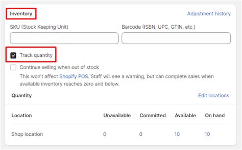 How To Set Up Inventory Tracking In Shopify
