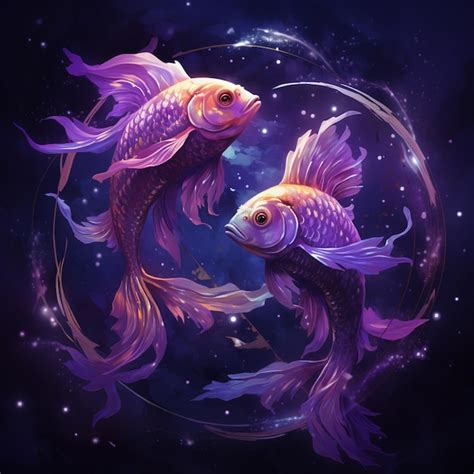 Premium Ai Image Pisces Zodiac Sign