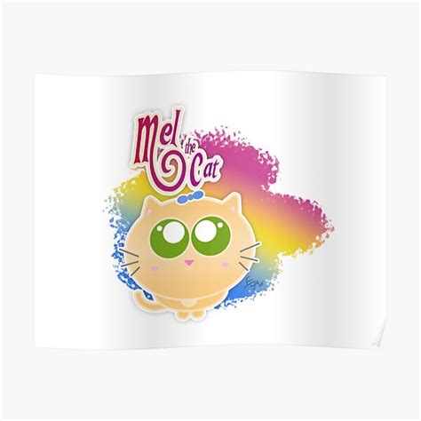 Mel The Cat Pansexual Pride Poster For Sale By Elisagavi Redbubble