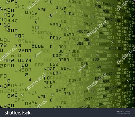 Green Security Background Hexcode Vector Illustration Stock Vector