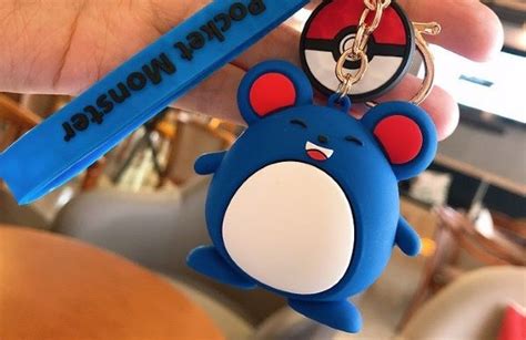 Móc Khóa Nhựa Dẻo Nhân Vật Maril Pokemon