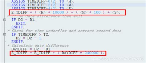 Sap Abap 有关于两个日期时间之间时间差的改进算法abap 计算时间差 Csdn博客