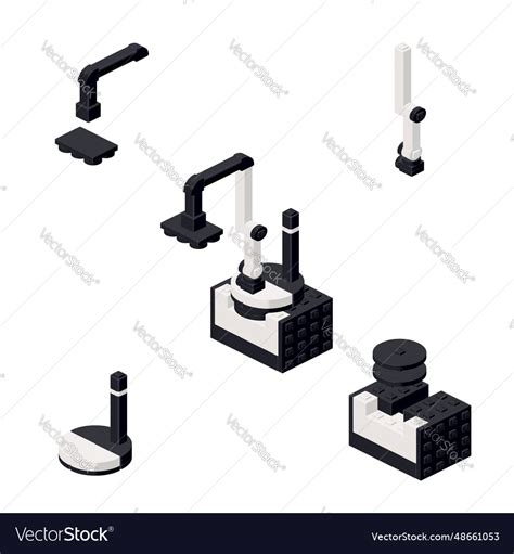 Concept With An Industrial Robot Loader Royalty Free Vector