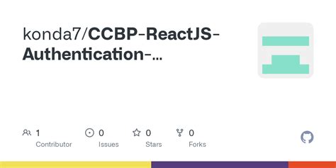 github konda7 ccbp reactjs authentication authorizationpart1