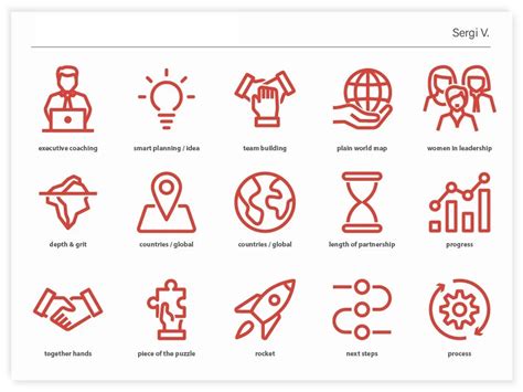 Nice Linear Icons Set Upwork