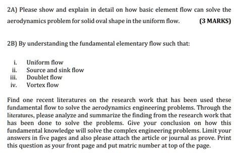 2A Please Show And Explain In Detail On How Basic Element Flow Can