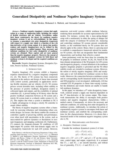 Generalized Dissipativity And Nonlinear Negative Imaginary Systems