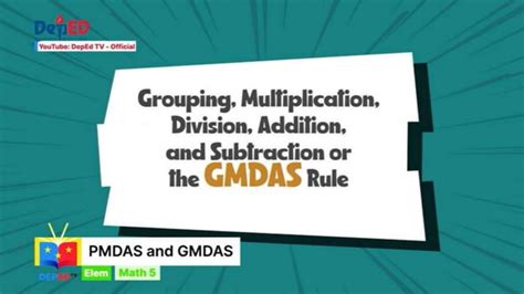 Grade 5 Q1 5 Pmdas And Gmdas Pptx