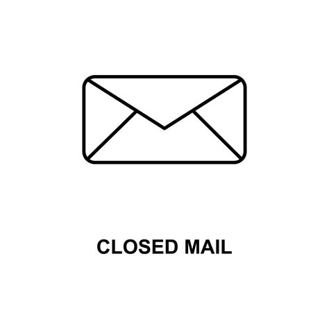 Closed Envelope Vector Icon 22761861 Vector Art At Vecteezy