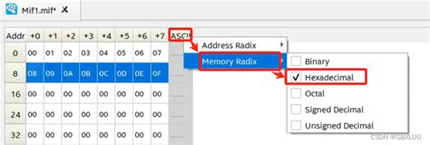 Quartus Ip 之mif与hex文件创建与使用mif文件怎么打开 Csdn博客