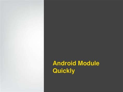 Introduction To Module Development With Appcelerator Titanium