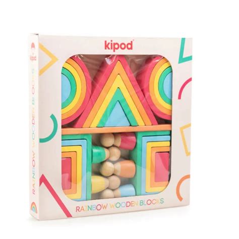 Rainbow Wooden Blocks Marcello Toys