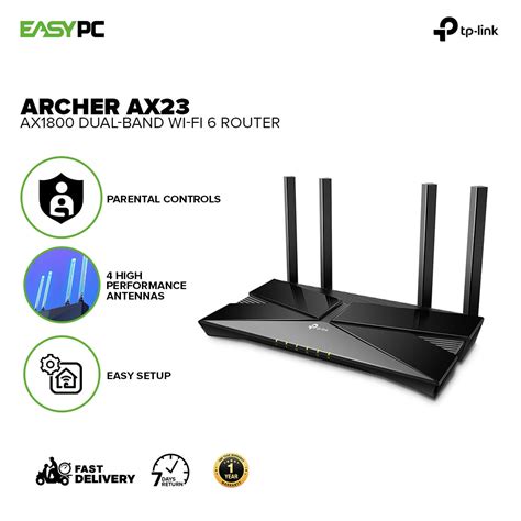 Tp-link Archer AX23 AX1800 Dual-Band Wi-Fi 6 Router – EasyPC