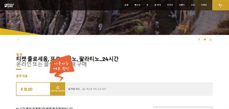 공식 홈페이지 콜로세움 포로 로마노 팔라티노 언덕 입장권 티켓 예약 입장료 운영시간 패스트 트랙 네이버 블로그