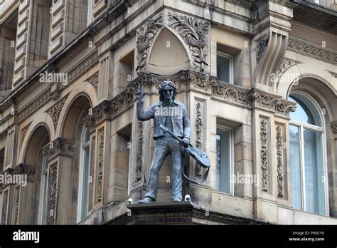 Statue Of John Lennon On The Hard Day S Night Hotel Liverpool Merseyside England UK Stock
