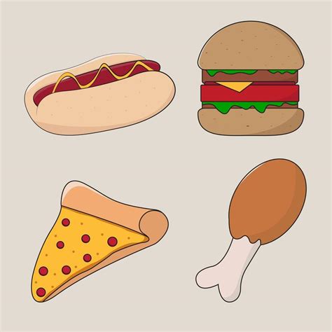 Pescado Y Papas Fritas Comida Chatarra Dibujos Animados De Comida