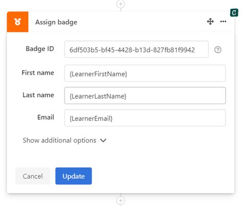Assign Credly Badge Learning Pool Help Centre