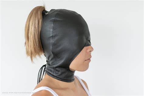 Open Airway Bondage Hood Italian Leather Hand Made To Etsy